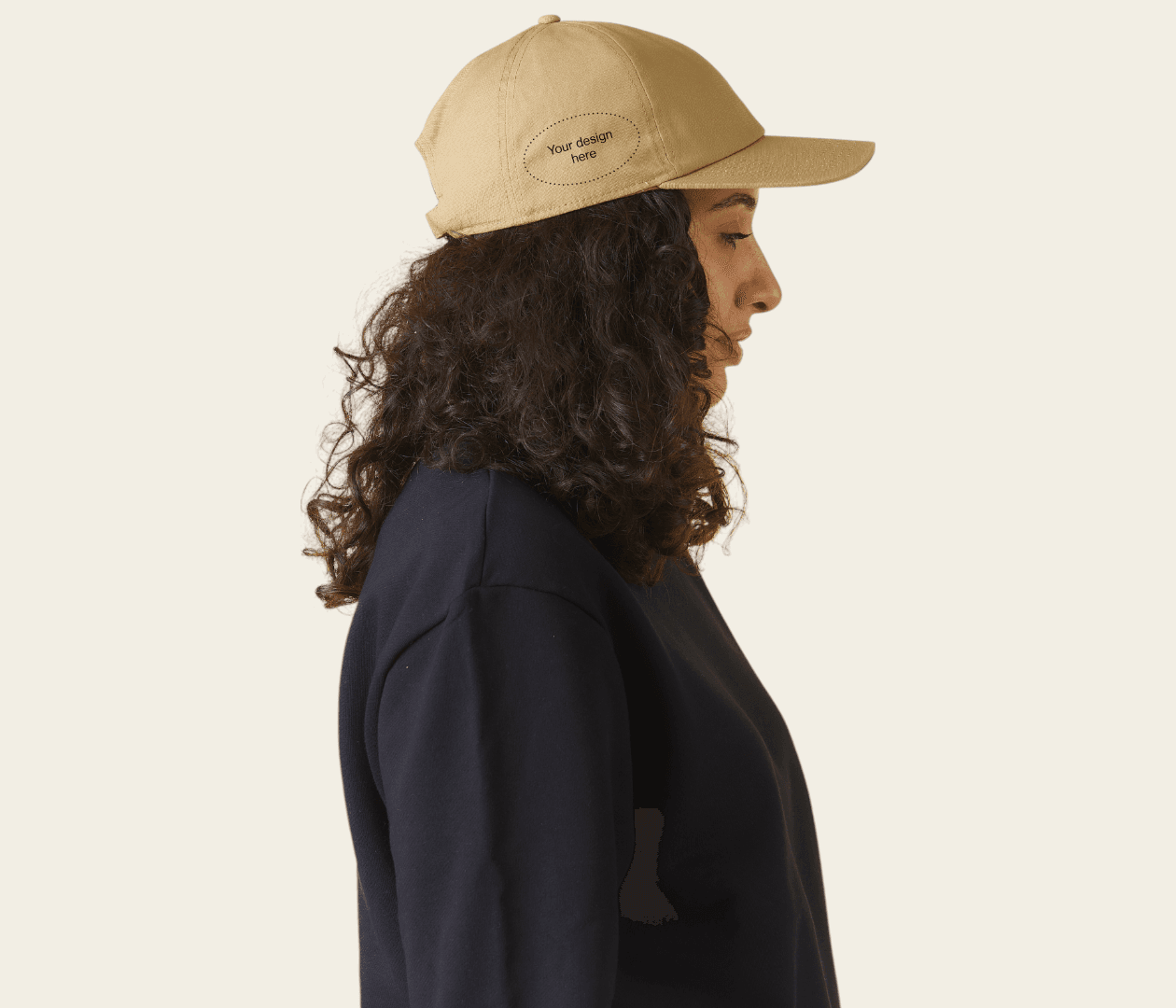 Embroidered Cap Light - Sustainable Textile - Merchery