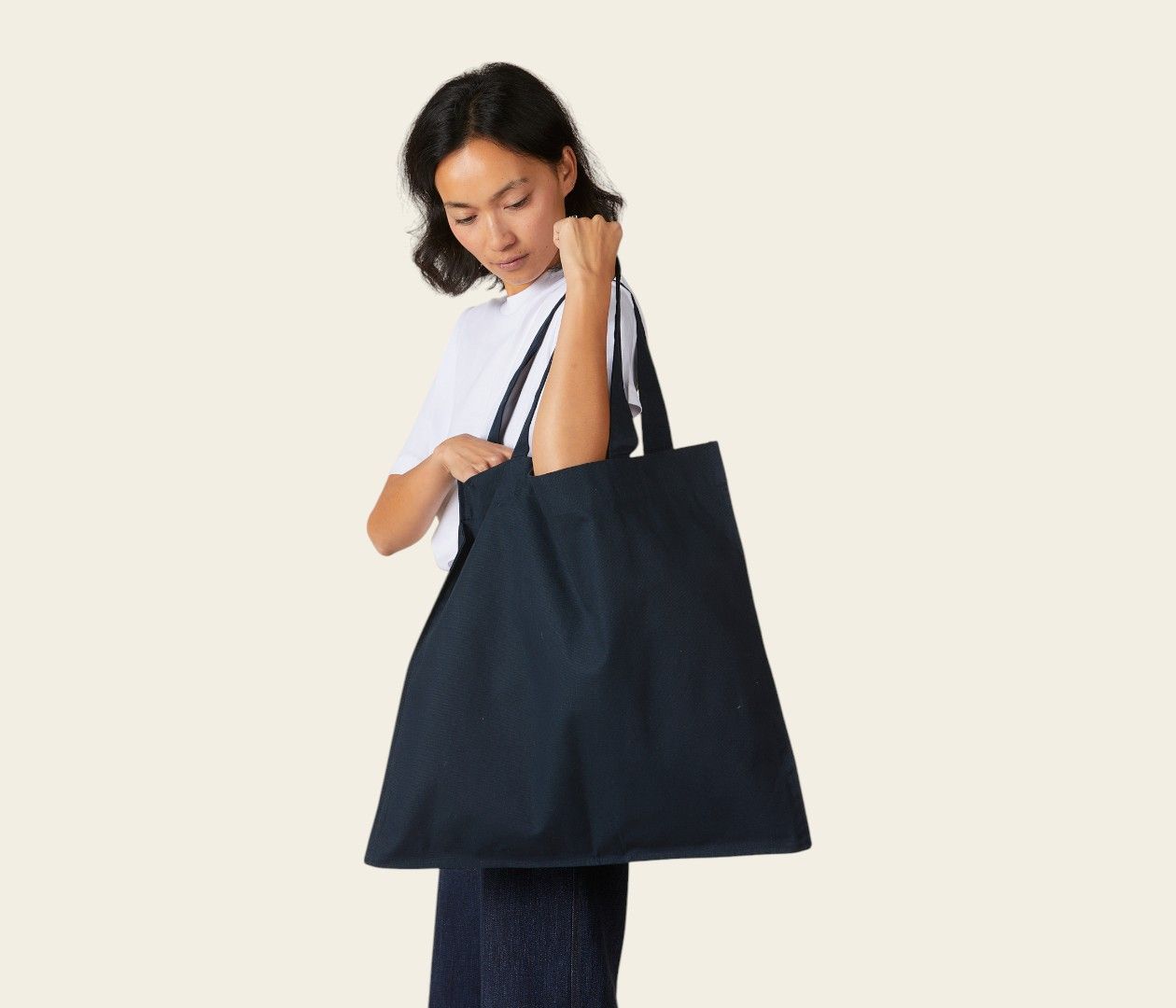 Personalised square tote bag